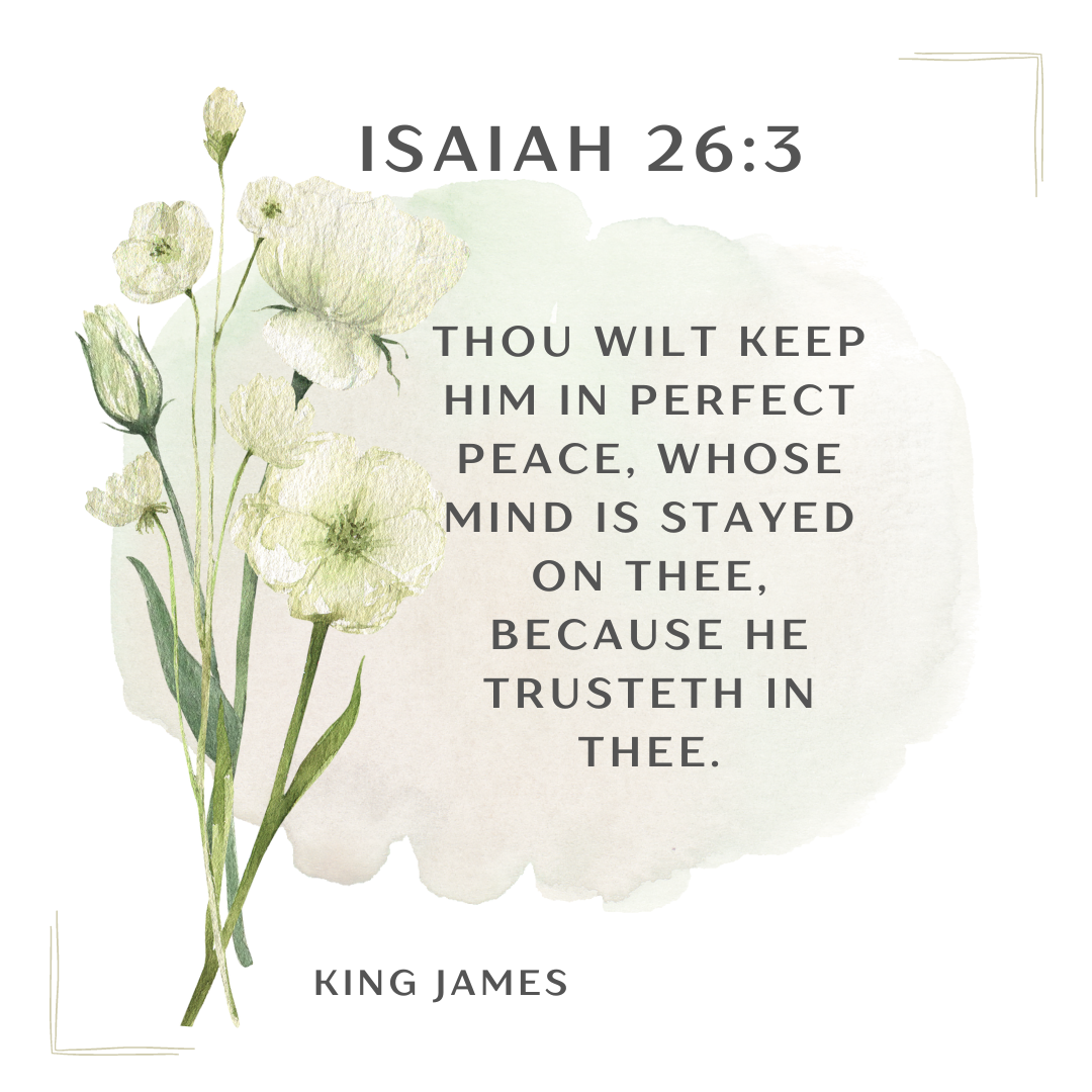 Isaiah 26:3 – Yong Chang's Texas Home